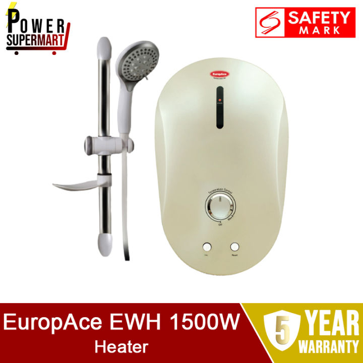 EuropAce EWH 1500W Instant Shower Heater. aka EWH1500W. Splash Proof ...