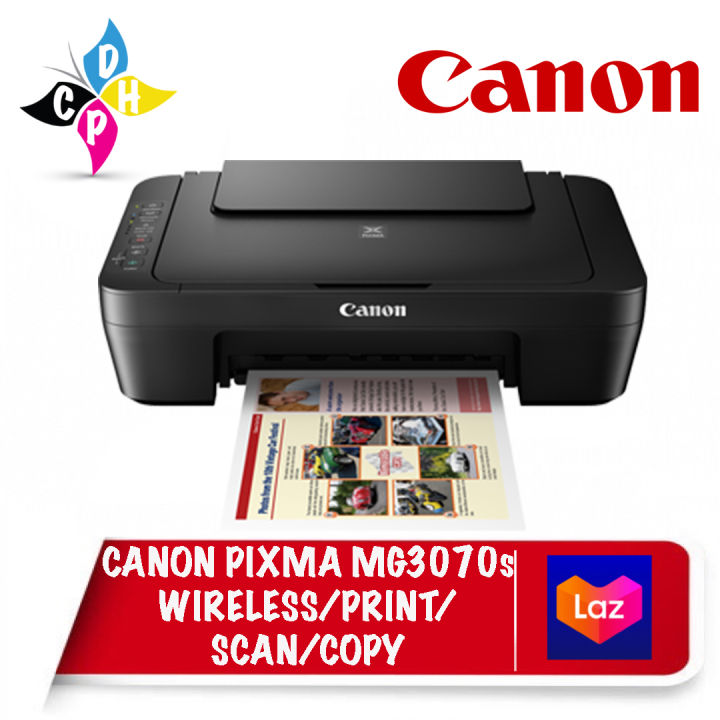 Canon PIXMA MG3070S Compact Wireless All-In-One with Low-Cost ...