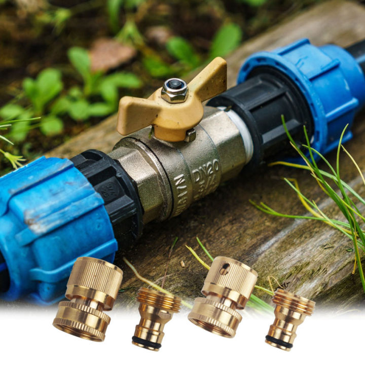 3/4“ Tap Quick Connector Garden Irrigation Coupling Adapter Drip Copper ...