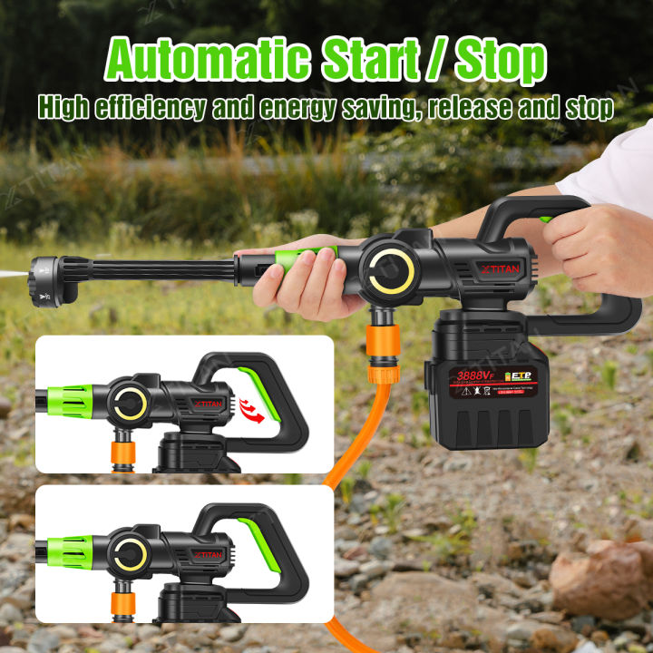 XTITAN Brushless Water Jet Cordless Water Jet High-Pressure Water Jet ...