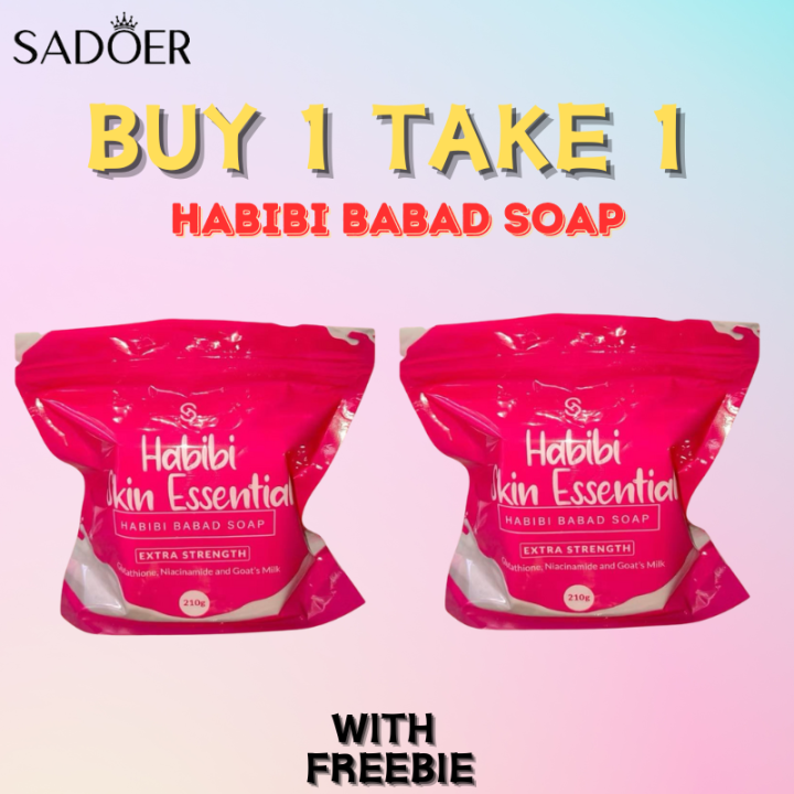 【BUY 1 TAKE 1】ORIGINAL HABIBI SKIN - BABAD SOAP with FREEBIE | Lazada PH