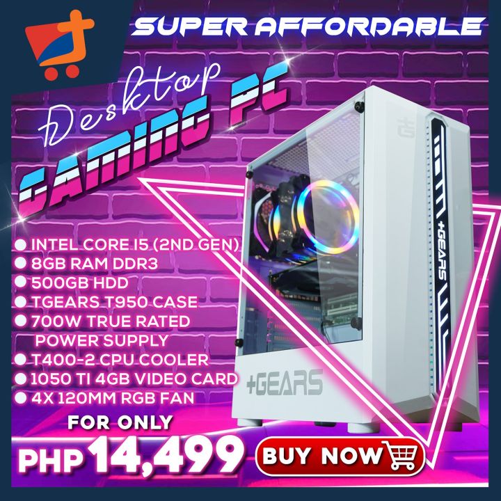 Desktop Gaming PC | Intel Core i5 2nd Gen 8GB RAM 500GB HDD, GTX 1050TI ...
