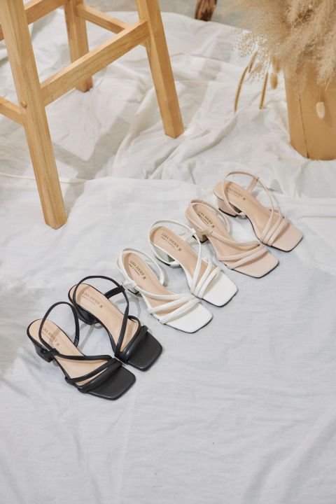 🔥36-44🔥ใหม่ล่าสุดรองเท้าสวมแบบสายรัดส้น 2นิ้ว แบรนด์LISA Shoes (L45 ...