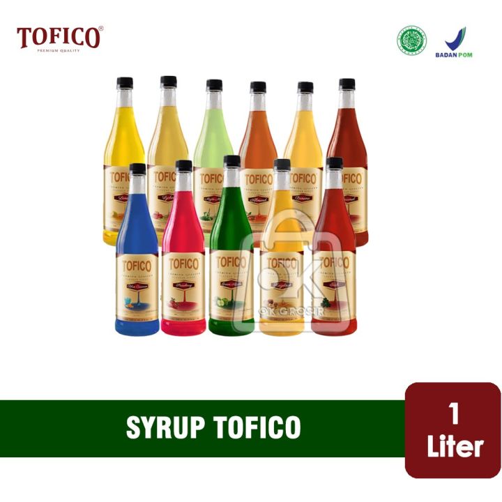 (Botol 1 Liter) Tofico Syrup / Sirup Tofico All Varian | Lazada Indonesia