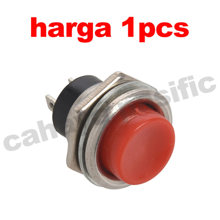 TOMBOL PUSH BUTTON DS-212 (PUSH ON) BESAR - Warna DS-212 saklar tombol ...