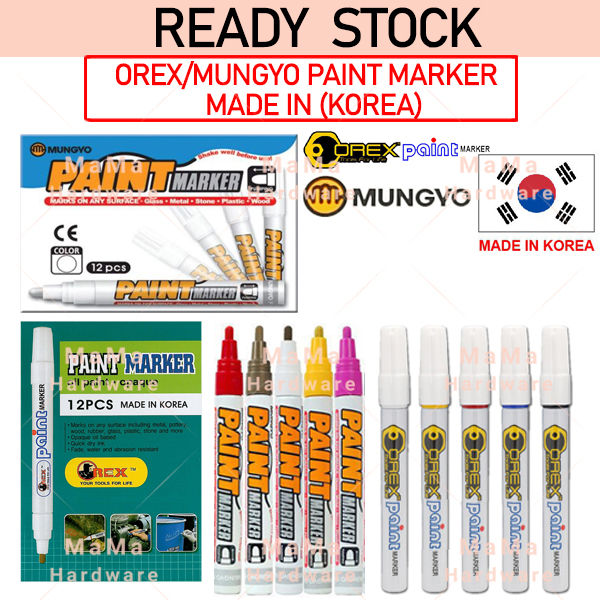 OREX / MUNGYO PERMANENT PAINT MARKER (MADE IN KOREA) | Lazada
