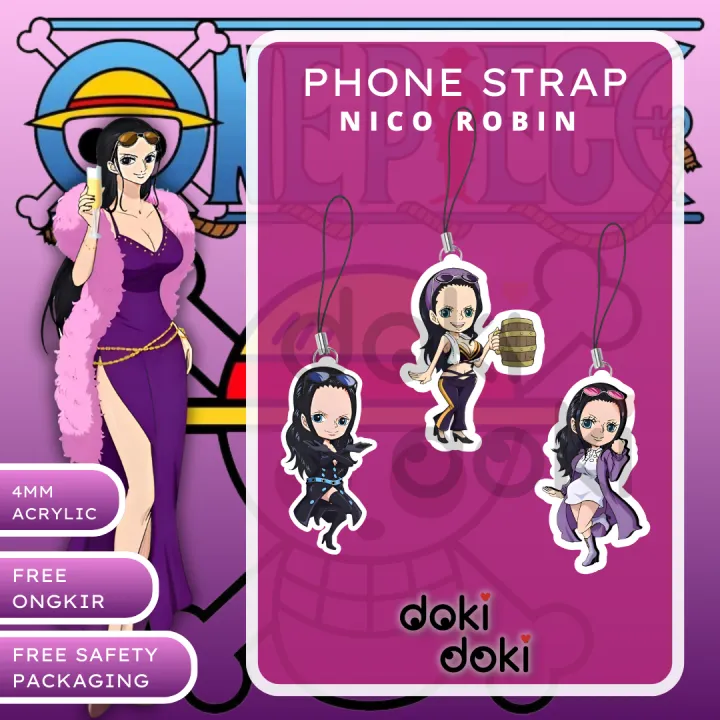 PHONE STRAP HP ANIME NICO ROBIN ONE PIECE | Lazada Indonesia