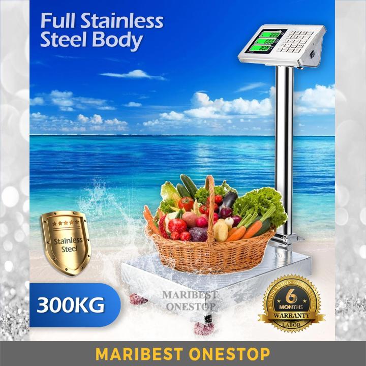 300KG High Accuracy Full Stainless Steel Platform Scale Electronic ...