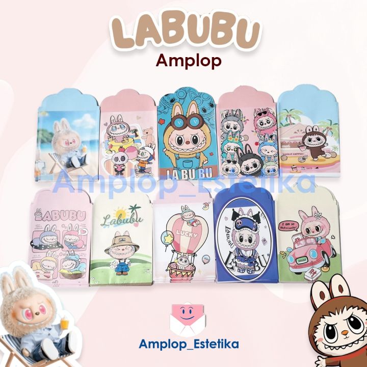 AMPLOP LEBARAN (ISI 100 PCS) AMPLOP LABUBU ANGPAO LUCU ANAK-ANAK ...