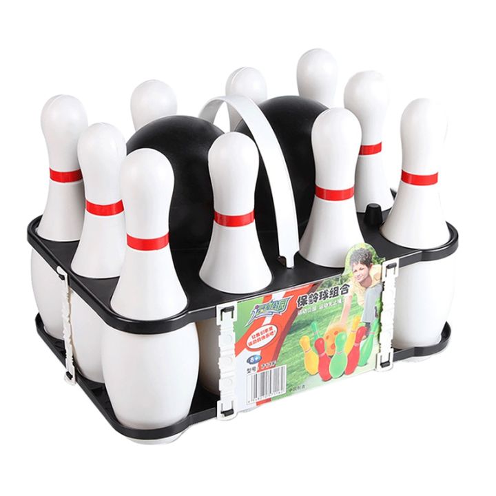 1 Set Bowling Set for Kids & Adults 2 Ball with 10 Pins for Family Kids ...