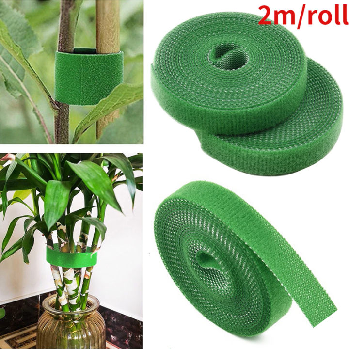 1/3 Roll 2M Garden Plant Ties Cuttable Nylon Plant Fixing Bandage Wrap ...