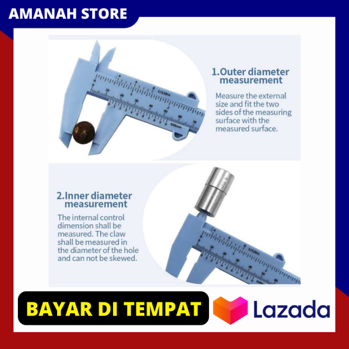 Pengukur Panjang Lebar Benda / Sigmat Manual / Jangka Sorong Vernier ...