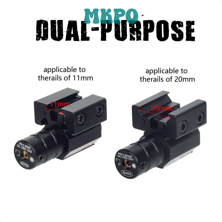 [MKPO] Tactische Rode Groene Dot Laser Pointer Zicht 11Mm 20Mm Verstelbare Picatinny Rail Mount ...
