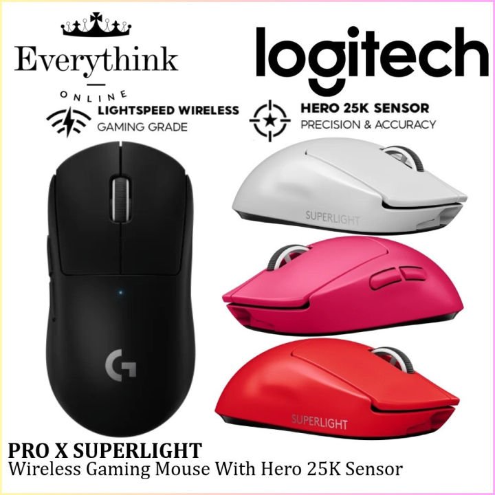 LOGITECH G PRO X SUPERLIGHT WIRELESS GAMING MOUSE WITH LIGHTSPEED ...
