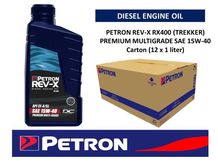 PETRON REV-X RX400 (TREKKER) PREMIUM MULTIGRADE DIESEL ENGINE OIL SAE ...