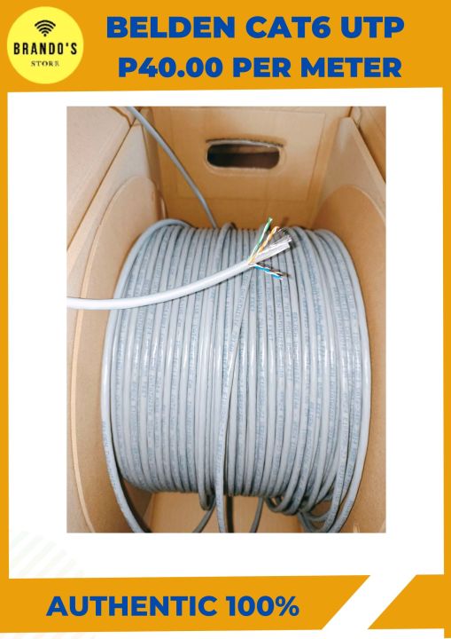 Authentic Belden Cat 6 UTP 45/ Meter Pure Copper | Lazada PH