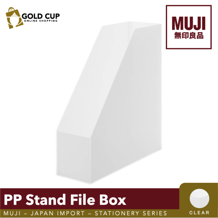 MUJI PP Stand File Box - Clear (File Boxes) | Lazada PH