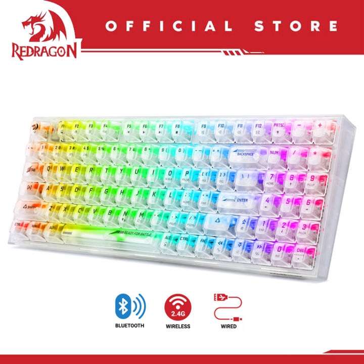 Redragon Irelia Pro K658 RGB Tri-Mode 94-Key Hot-Swappable Wireless ...
