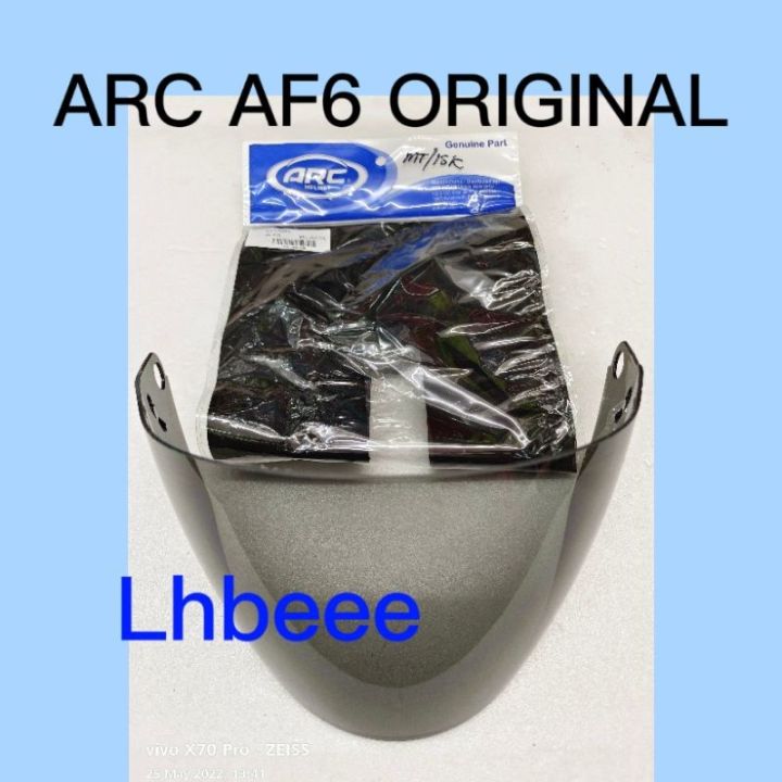 ARC AF6 VISOR TINTED SMOKE 100% ORIGINAL | Lazada