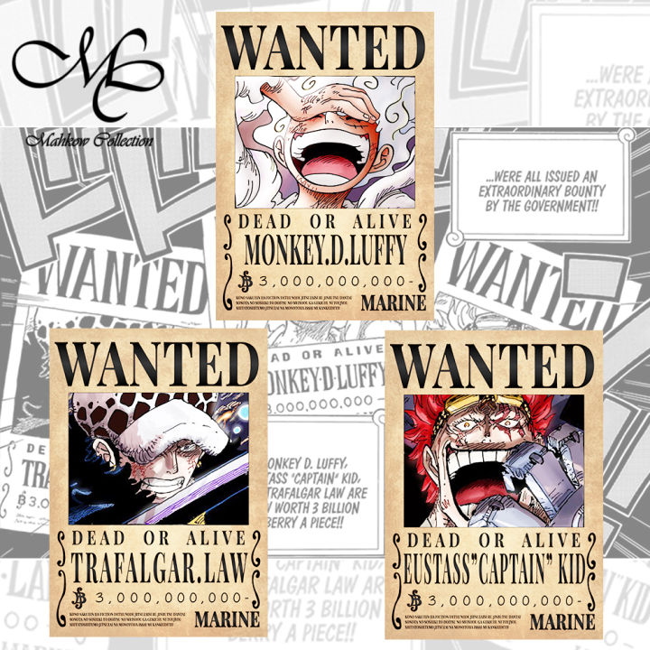 ANIME POSTER - ONE PIECE ANIME SUPER ROOKIE TRIO LATEST BOUNTY [ 3 ...