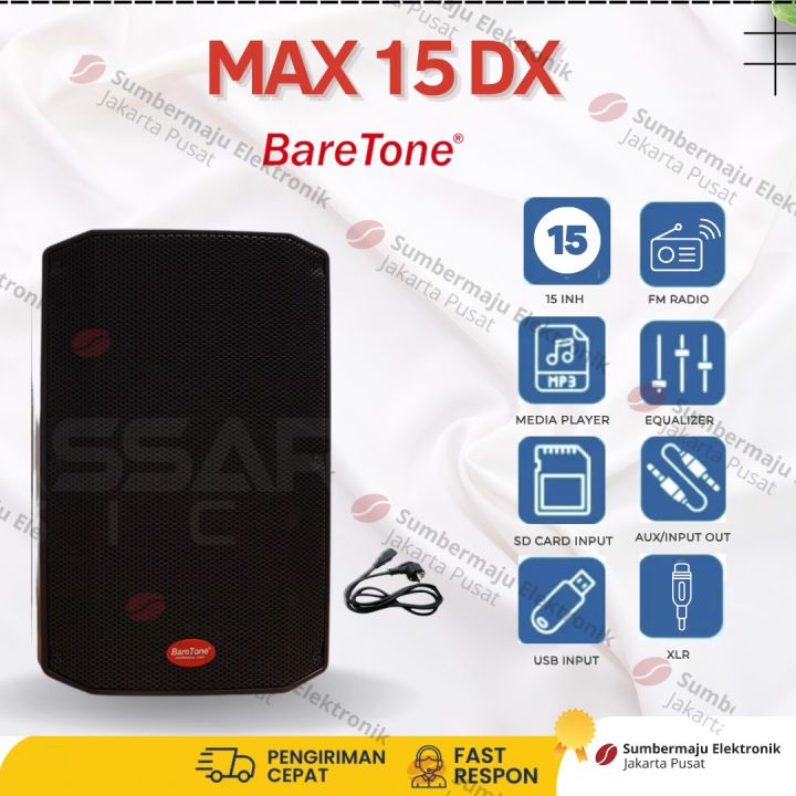 Baretone 15 DX 15DX 1000w Speaker Aktif Harga 1 Speaker | Lazada Indonesia