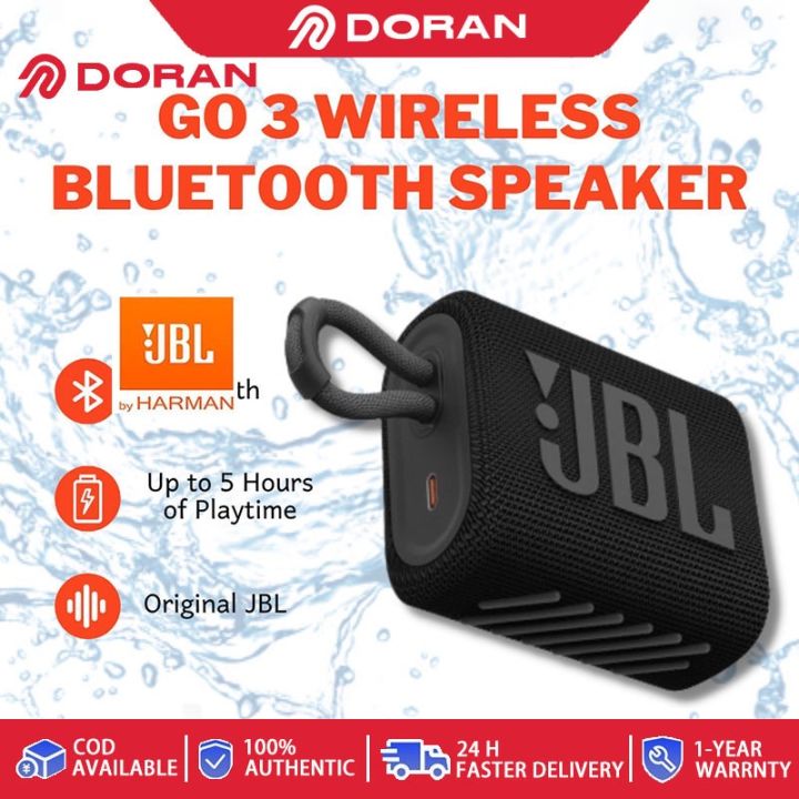 【DORAN Selection】Original JBL GO 3 Speaker IPX7 Wireless portable ...