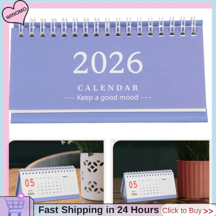 WINOMO Desk Flip Calendar 2025 Table New Year Calendars Monthly | Lazada PH