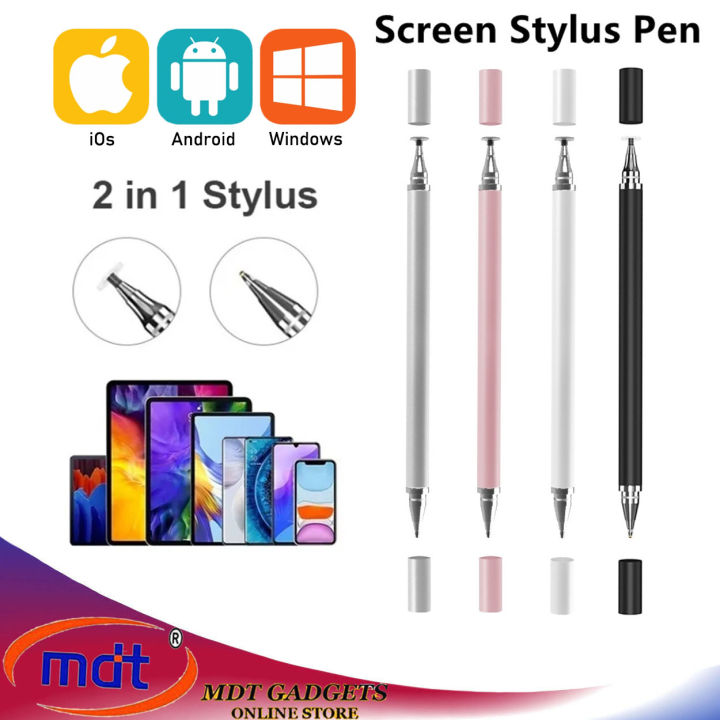 Universal 2 in 1 Stylus Pen Drawing Tablet Capacitive Touch Screen Smart Pencil For iOS Android ...