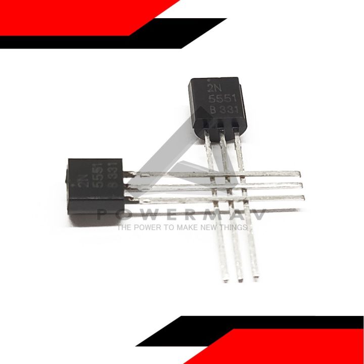 2pcs Original 2n5551 Transistor Npn Transistors Lower Power Material Of Transistor Si Polarity 