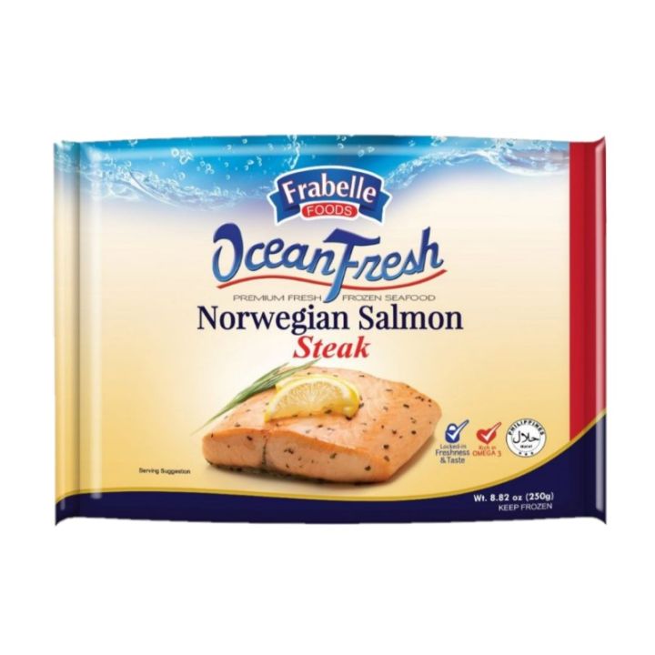 Frabelle Foods Ocean Fresh Norwegian Salmon Steak 250g | Lazada PH