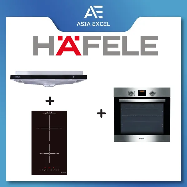 HAFELE 536.88.133 90CM SLIMLINE HOOD + HAFELE 536.66.800 30CM 2 ZONE ...