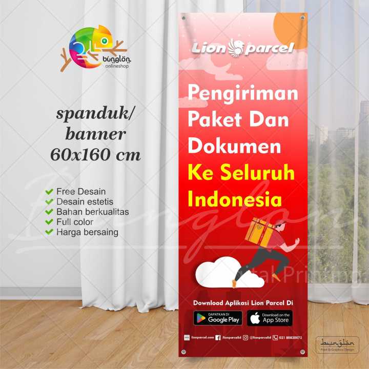 Spanduk Banner Lion Parcel Bisa Custom | Lazada Indonesia