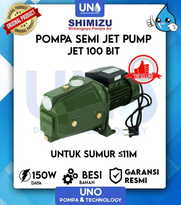 Pompa Air Shimizu Semi Jet 100 Bit | Lazada Indonesia