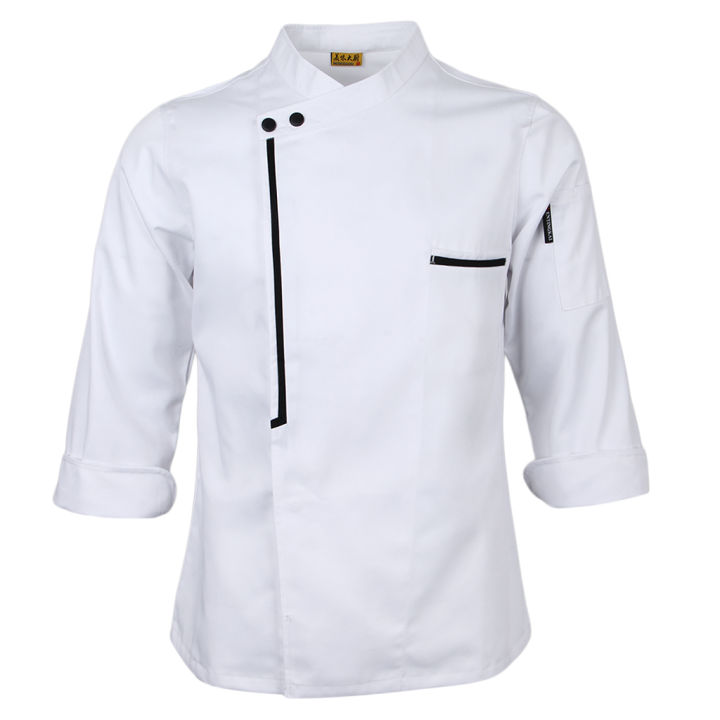 Perfk Men Women Five Star Chef Apparel Fashion Long Sleeve Executive Chefs Jacket | Lazada