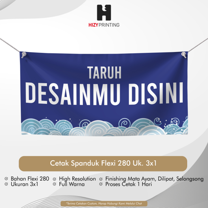 Cetak Spanduk Murah Ukuran 3x1 *Flexi 280gram | Lazada Indonesia