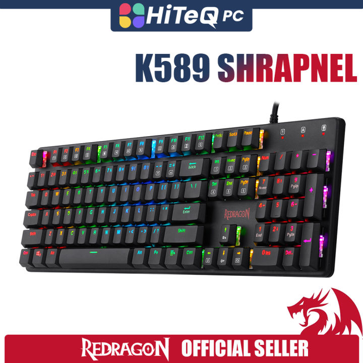 HiteqPC | Redragon Shrapnel K589 Wired Mechanical Keyboard | Lazada PH