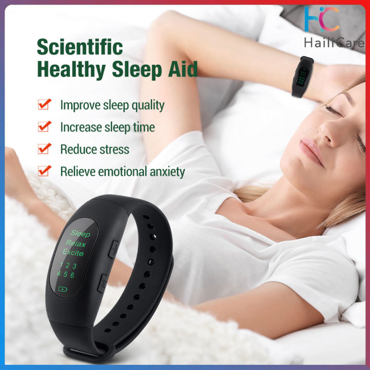 Hailicare Micro-current Intelligent Sleep Aid Low Frequency Pulse Stress Reduction Sleeping ...