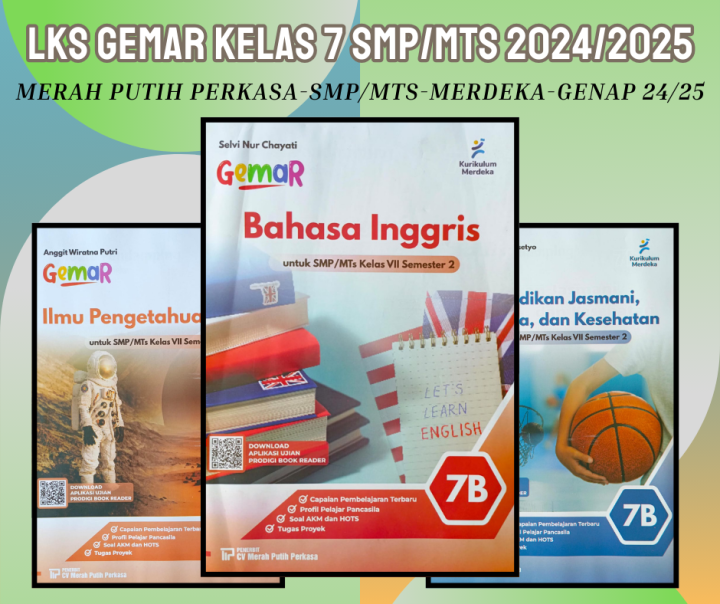 Buku LKS GEMAR Merah Putih SMP MTS Kelas 7 Merdeka Genap 2024 2025 ...