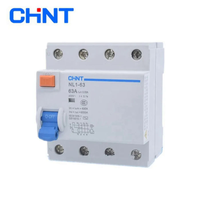CHINT NL1-63 1P N 2P 3P N 4P 63A 40A 25A 30MA RCCB 50HZ Thermomagnetic แม่เหล็กไฟฟ้ารั่วตกค้างใน ...