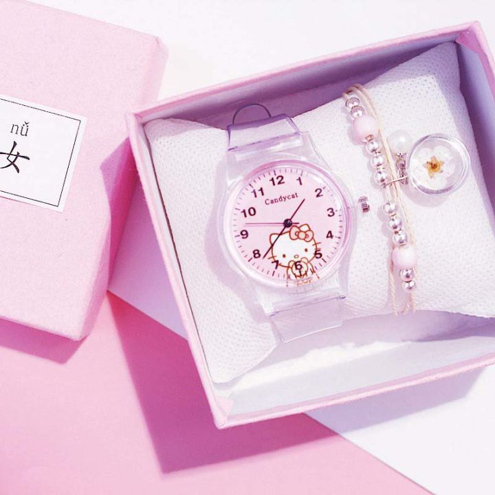 Hello Kitty Fashion Kids Watches Cute Children Waterproof Girls Watch ...