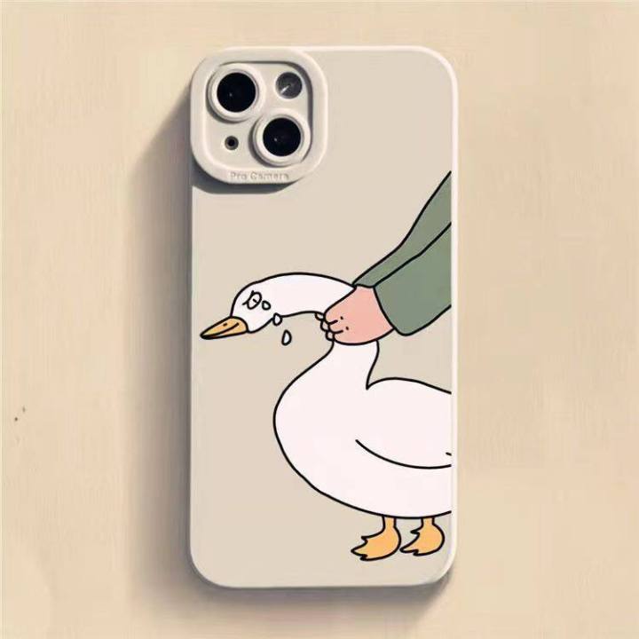 Shockproof Soft Silicone Cartoon Duck Phone Case for Apple iPhone 14 ...