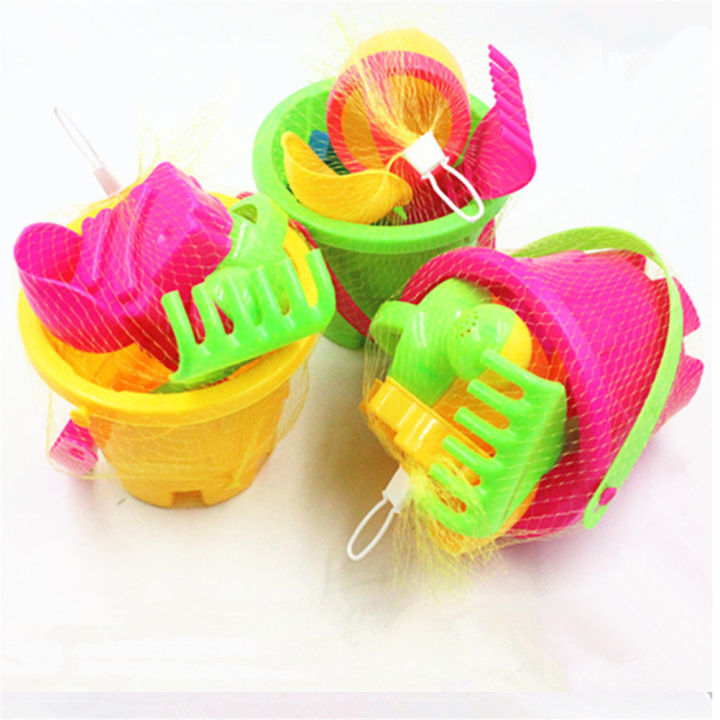 banbi Kids Beach Castle Bucket Spade Shovel Rake Water Tools Kids Beach ...