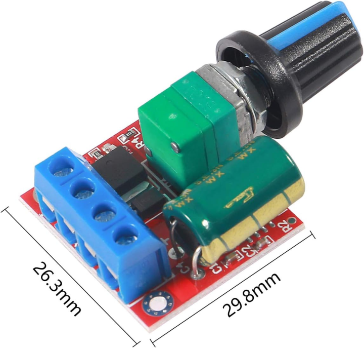 ALLAN 5A 3V-35V DC Motor Speed Controller PWM Regulator Speed Control ...