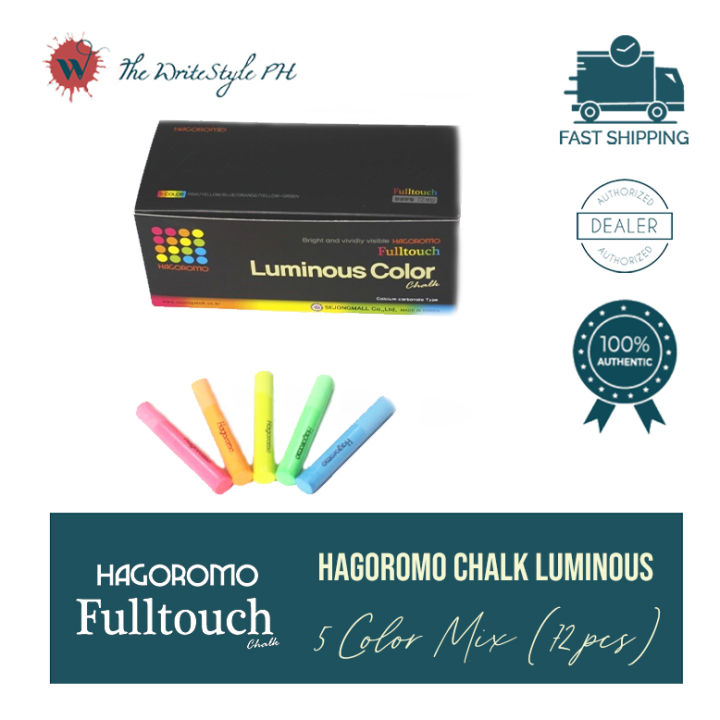 Hagoromo Chalk Fulltouch Luminous 5-Color Mix (72 pcs) | Lazada PH