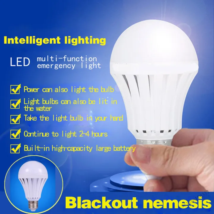 Emergency LED Light Bulb Waterproof Bulbs Warm White Emergency Lamp for ...
