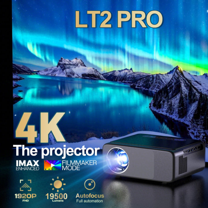 【ระดับสูง】Apexus LT2 Pro 4K 1000 ANSI 19500Lumens AutoFocus Projector ...