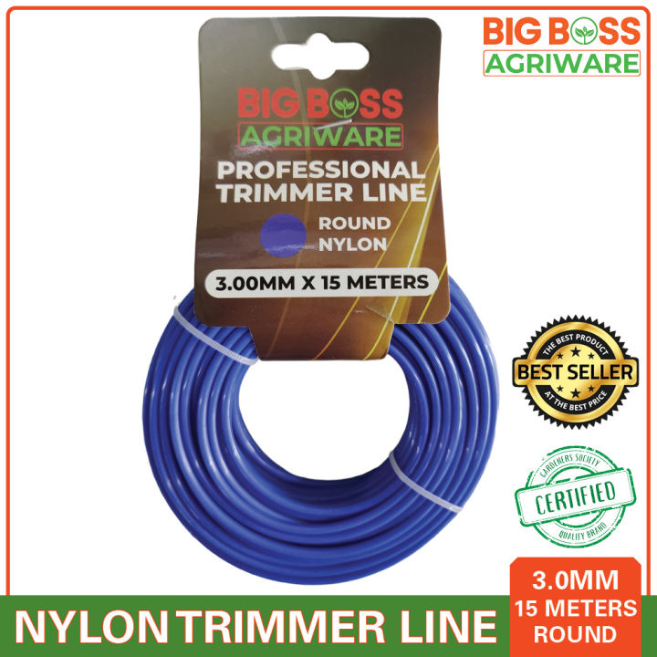 BBA Nylon Trimmer Line 3.0mm x 15m Round Blue (Tansi) for Grass Cutter / Brush Cutter | Lazada PH