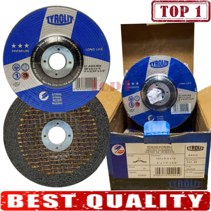 TYROLIT Grinding Disc (Sold per 10 Pcs no box) 4" | Lazada PH