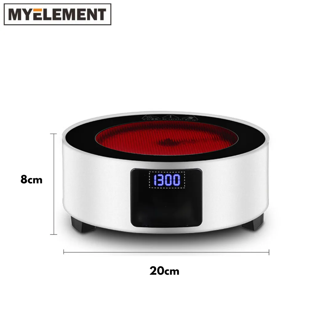 Myelement Round Electric Ceramic Stove Heating Plate Cooktop Serving ...