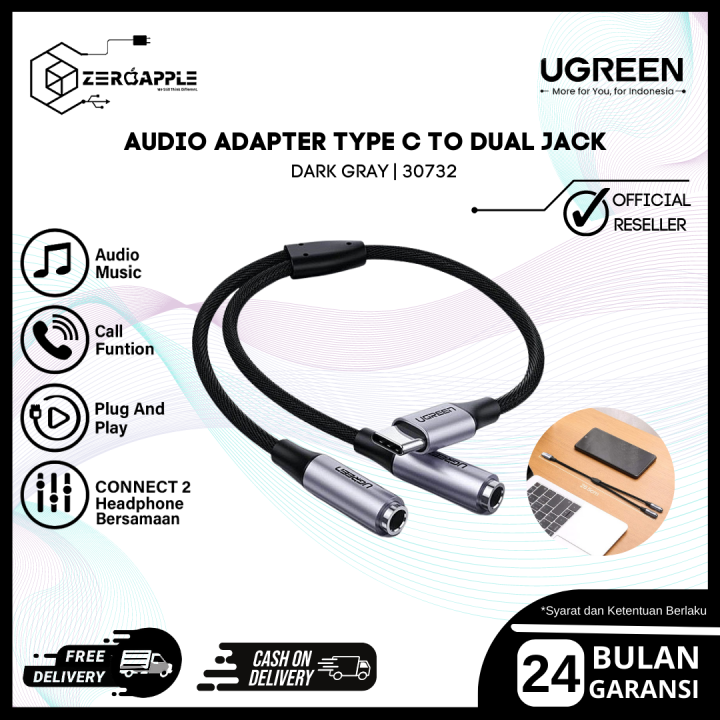 UGREEN Audio Converter Splitter Type C TO Dual JACK 3.5MM UGREEN Music ...